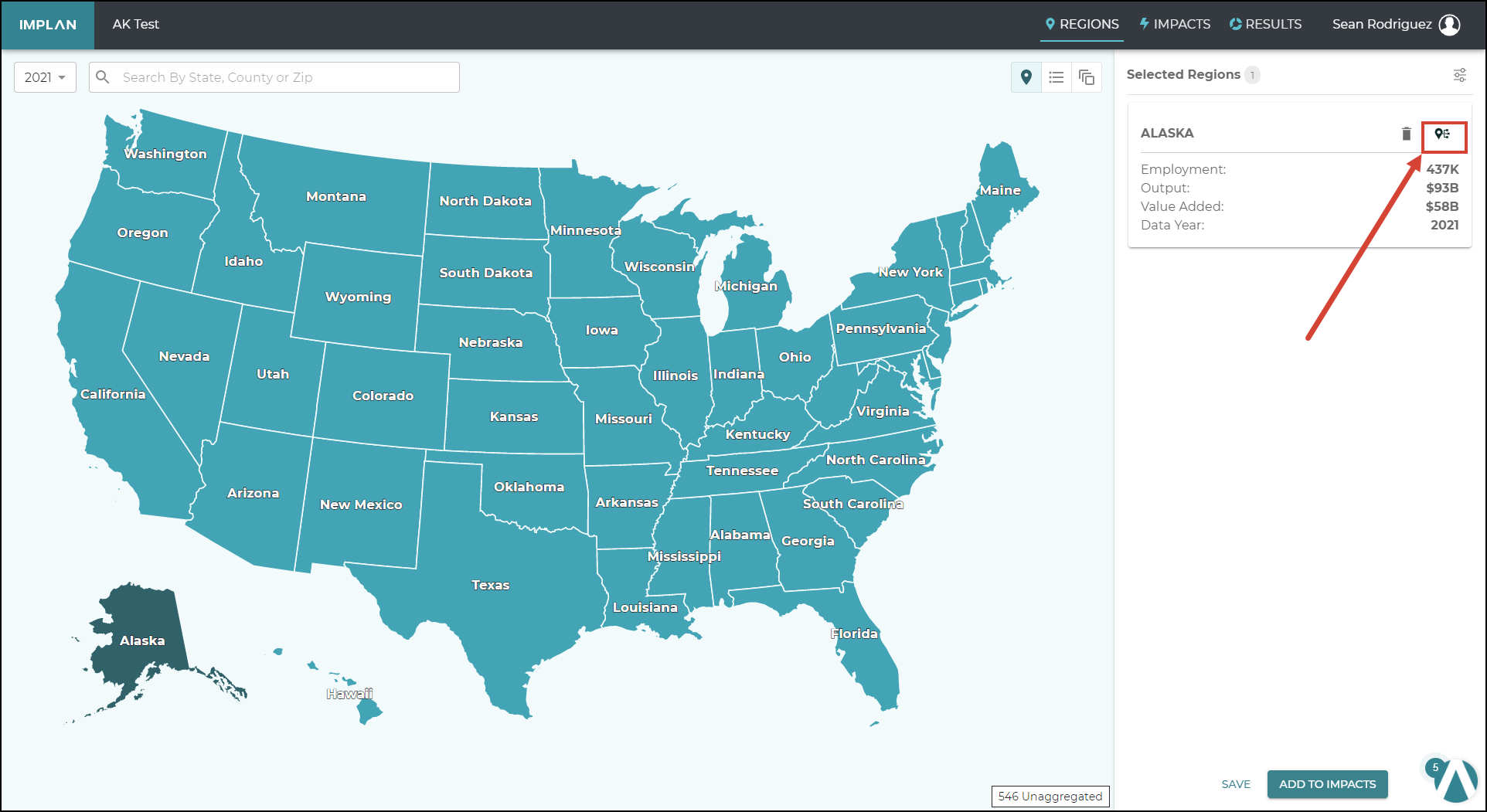 Customize Region Menu – IMPLAN - Support