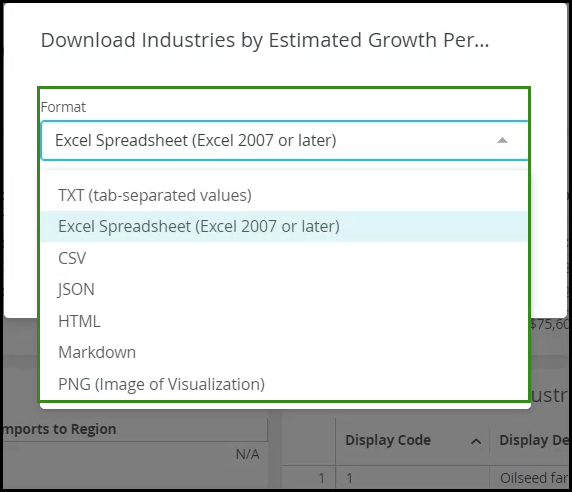 Overview of the Results Page – IMPLAN - Support