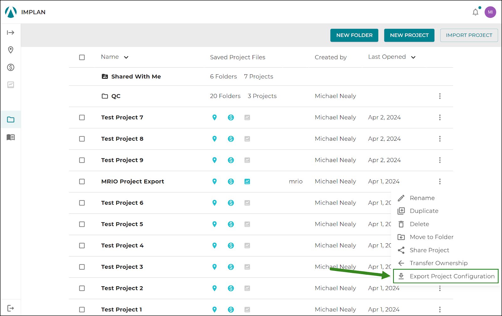 Importing & Exporting IMPLAN Project Configuration – IMPLAN - Support Importing & Exporting IMPLAN Project Configuration – IMPLAN - Support